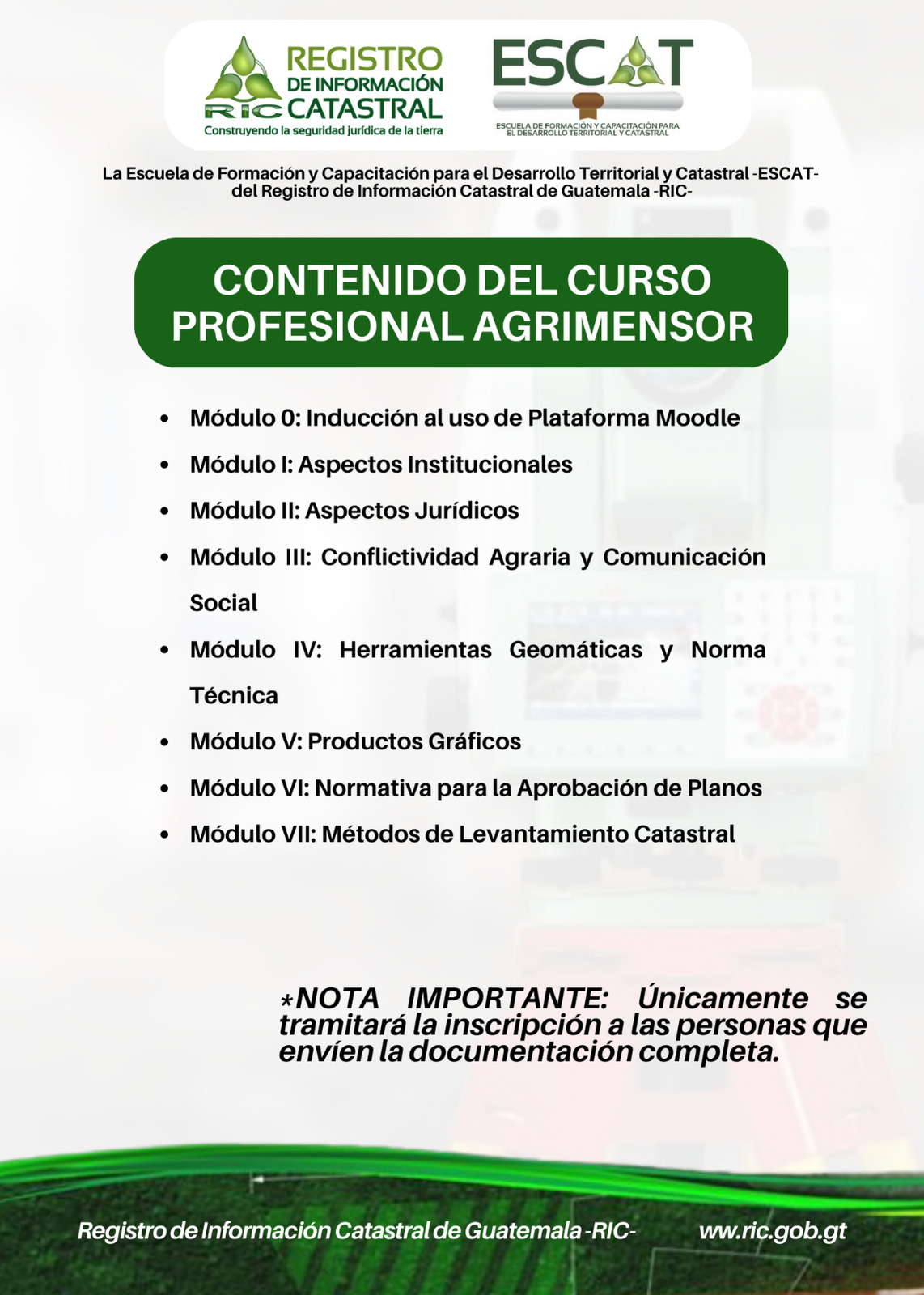 Cursos Disponibles | RIC