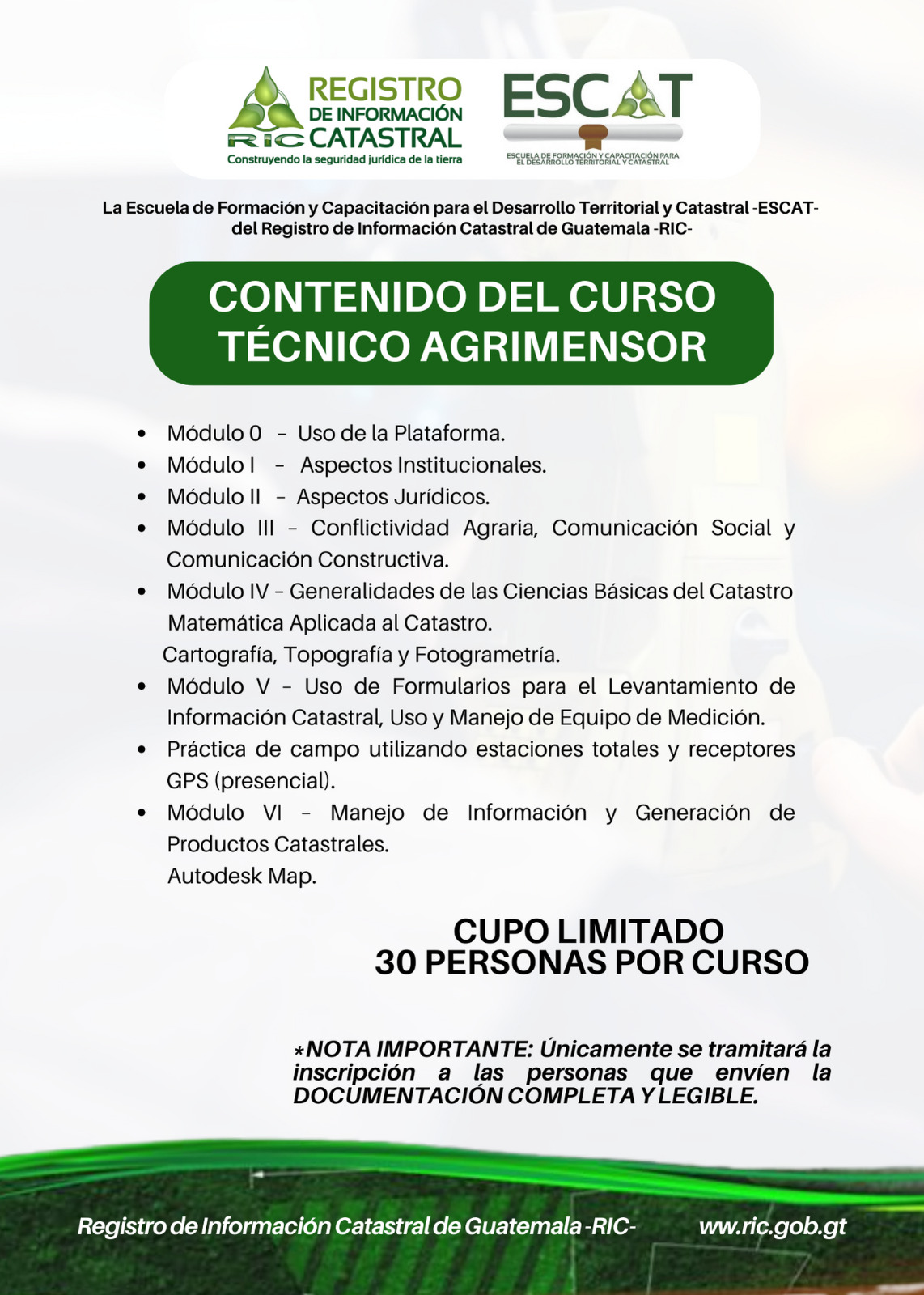 Cursos Disponibles | RIC